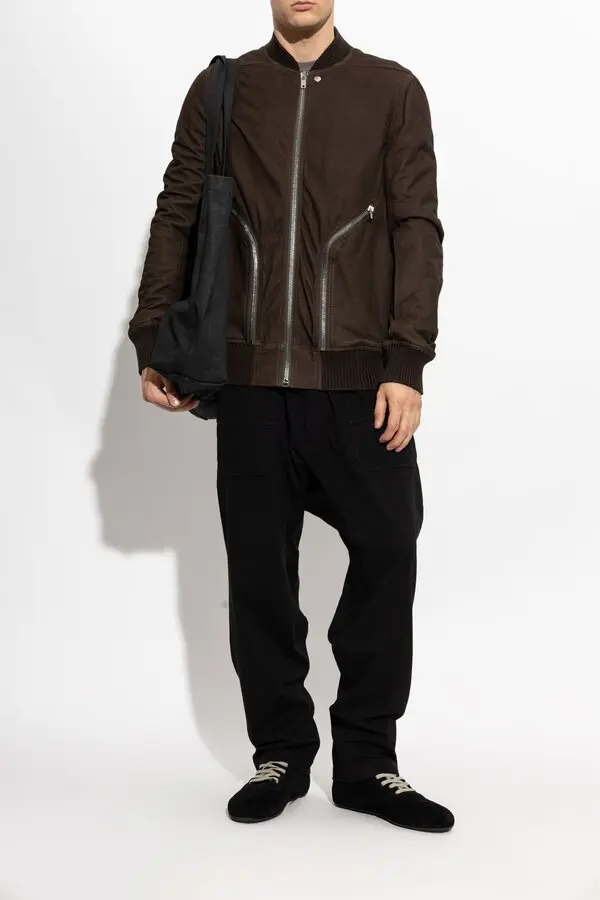 Rick Owens Quilted Minimal High Top Lace-up Sneakers