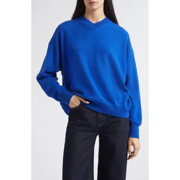 Staud Spencer Cashmere V-neck Sweater