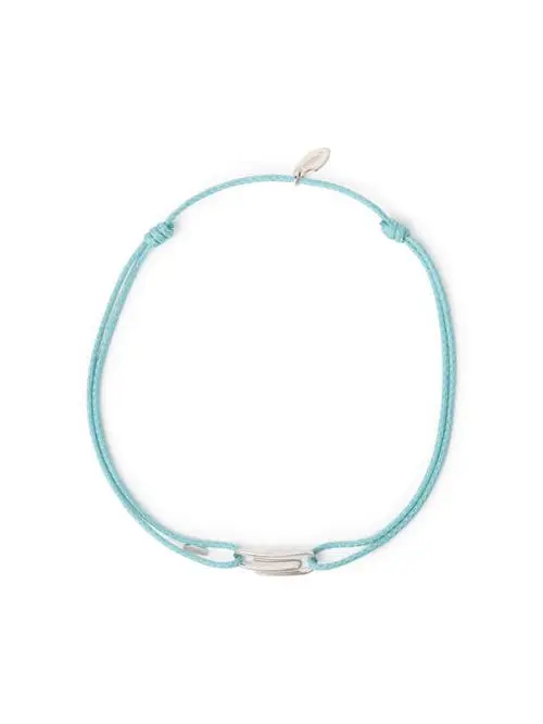 Off-White Paperclip Cord Necklace