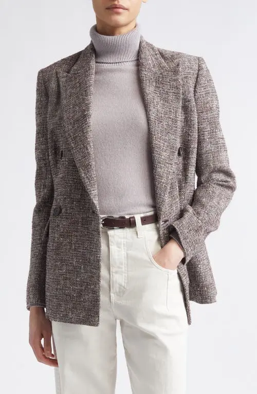 Eleventy Double-breasted Wool Blend Jacket