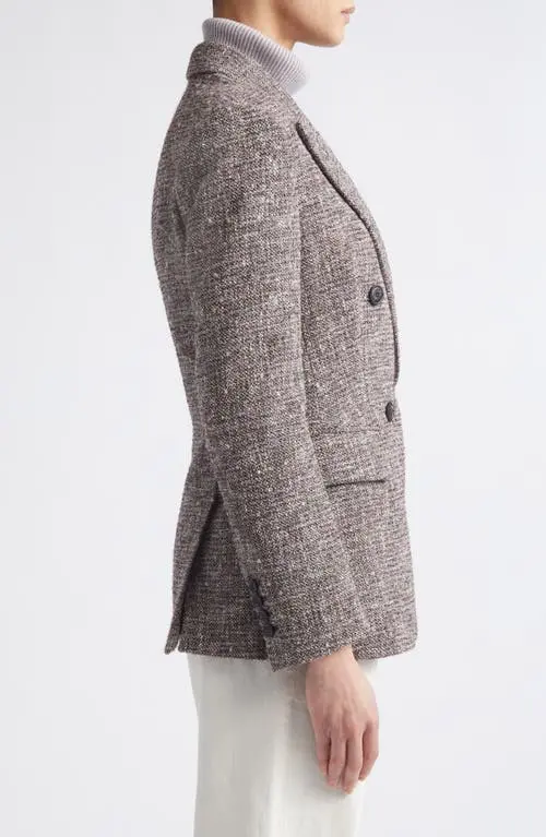 Eleventy Double-breasted Wool Blend Jacket