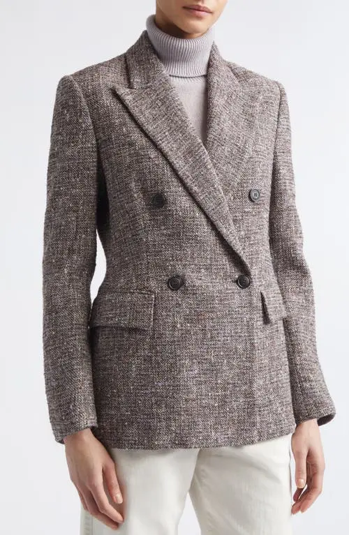 Eleventy Double-breasted Wool Blend Jacket