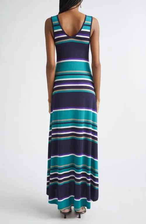 Ramy Brook Sleeveless High-low Striped Maxi Dress