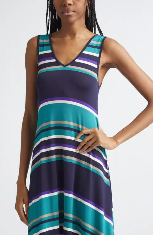 Ramy Brook Sleeveless High-low Striped Maxi Dress