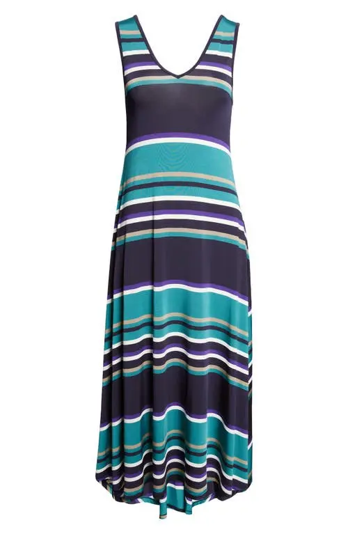 Ramy Brook Sleeveless High-low Striped Maxi Dress