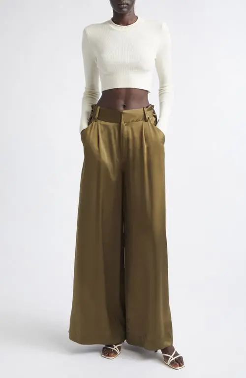 AISLING CAMPS Liquid Silk Wide Leg Pants