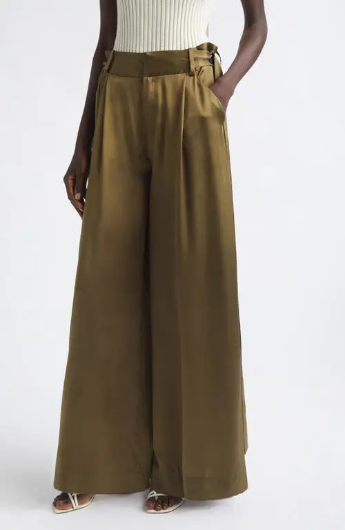 AISLING CAMPS Liquid Silk Wide Leg Pants