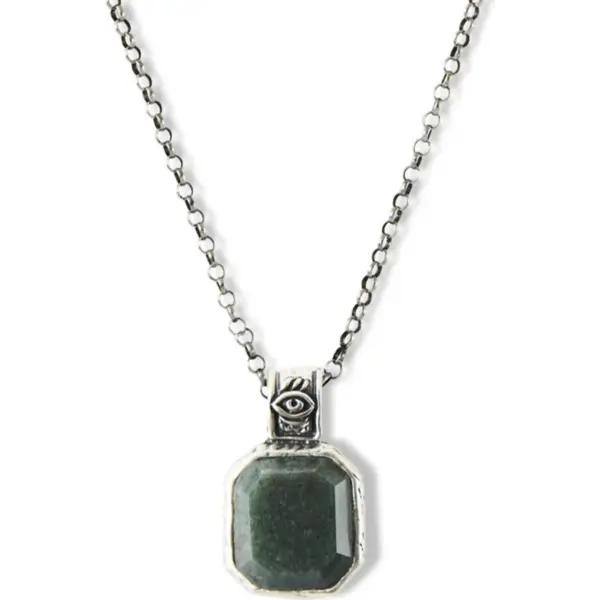 TORRELA Third Eye Sterling Silver Necklace - Jade
