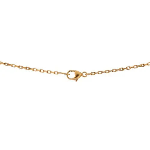 Hermès Pop H Pendant Chain Necklace Metal And Enamel Mini - Blue
