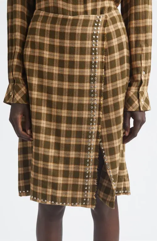 WALES BONNER Cosmic Check Skirt