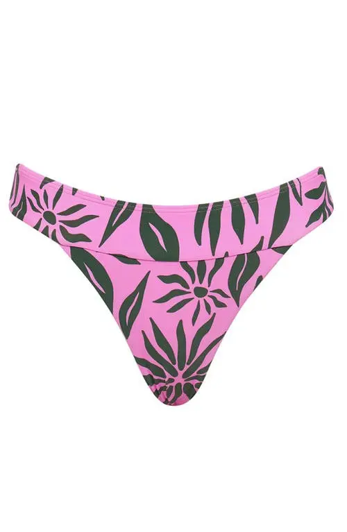 VYB SWIM Shady Palms Theo Soft Banded Bikini Bottom