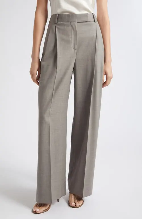 REISS Darcy Wool Blend Tailored Pants - Light Grey