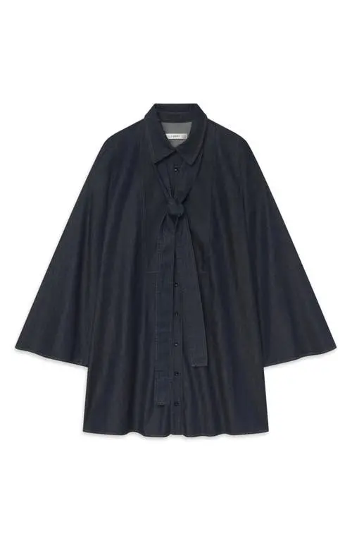 FRAME Tuxedo Mini Dress With Bell Sleeves