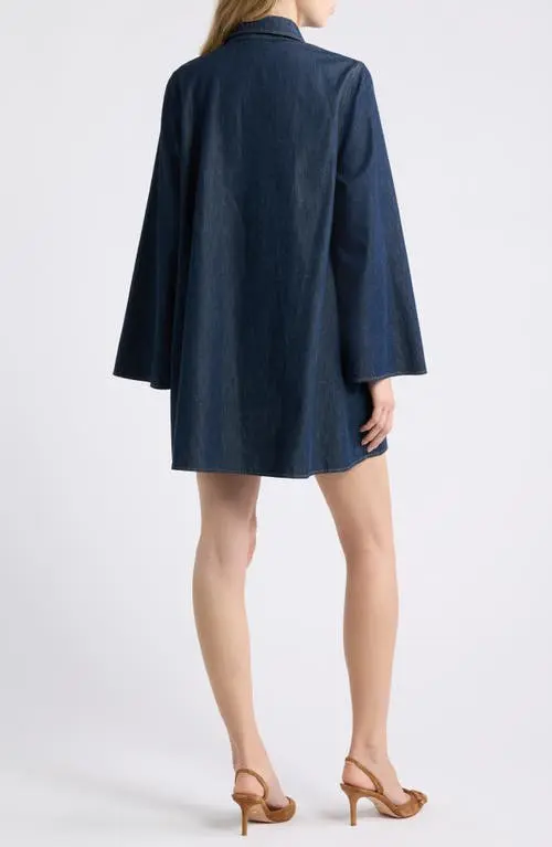 FRAME Tuxedo Mini Dress With Bell Sleeves