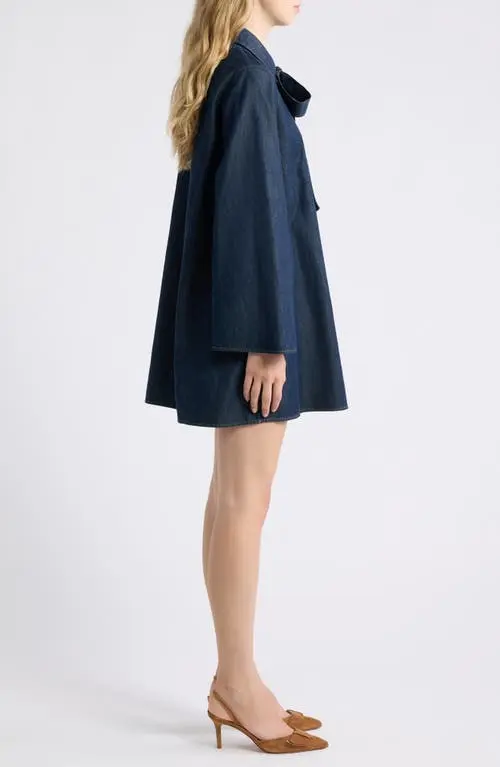 FRAME Tuxedo Mini Dress With Bell Sleeves