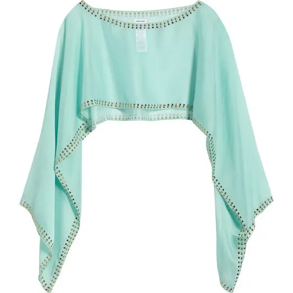 JADED LONDON Embellished Cape Top With Bell Sleeves