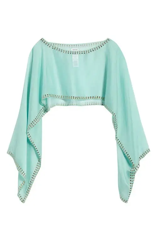 JADED LONDON Embellished Cape Top With Bell Sleeves
