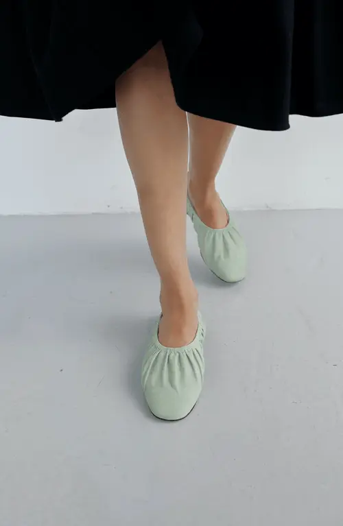 DANIELLA SHEVEL Lisse Flat Ballerina - Mint