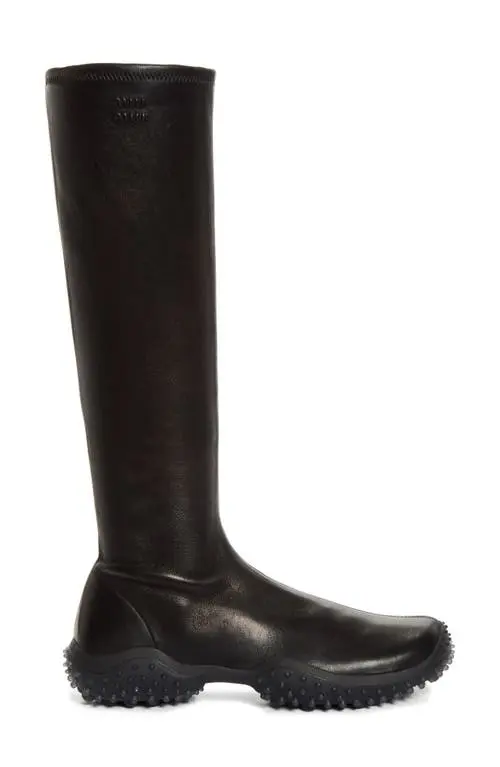 Miu Miu Trail Grip Sole Knee High Boots