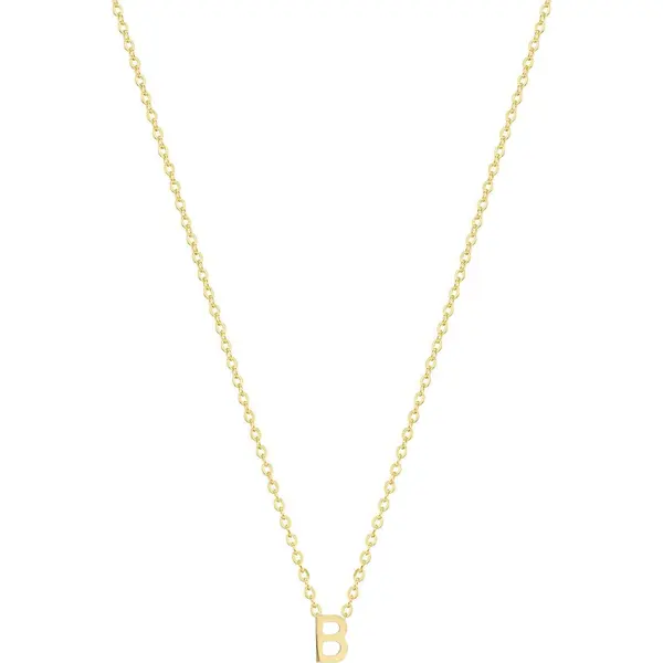 SET & STONES Cheyenne Initial Necklace - B