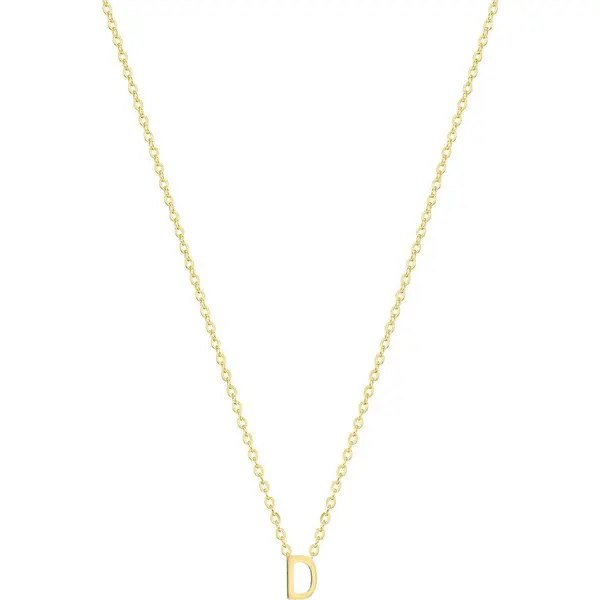 SET & STONES Cheyenne Initial Necklace - D