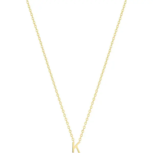 SET & STONES Cheyenne Initial Necklace - K