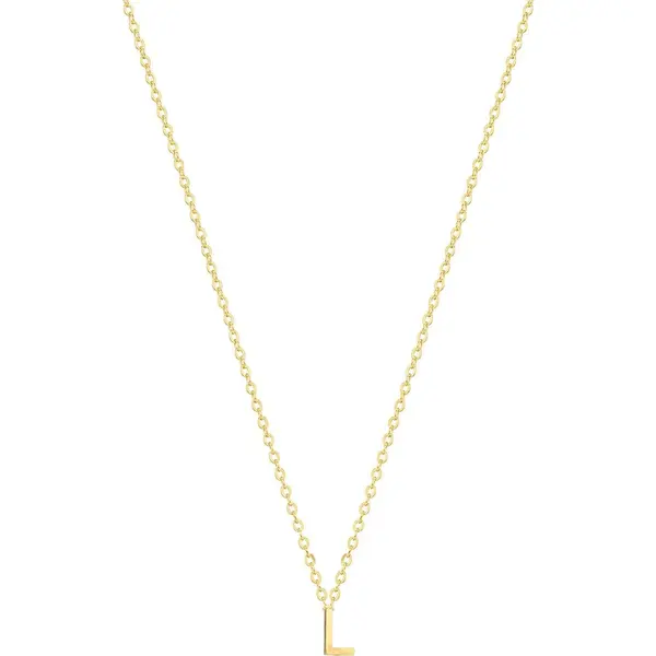 SET & STONES Cheyenne Initial Necklace - L