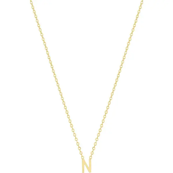 SET & STONES Cheyenne Initial Necklace - N