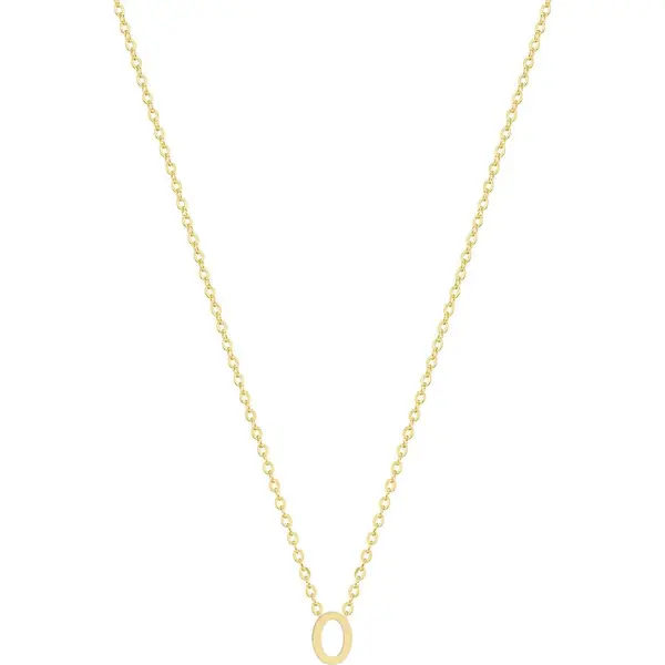 SET & STONES Cheyenne Initial Necklace - O