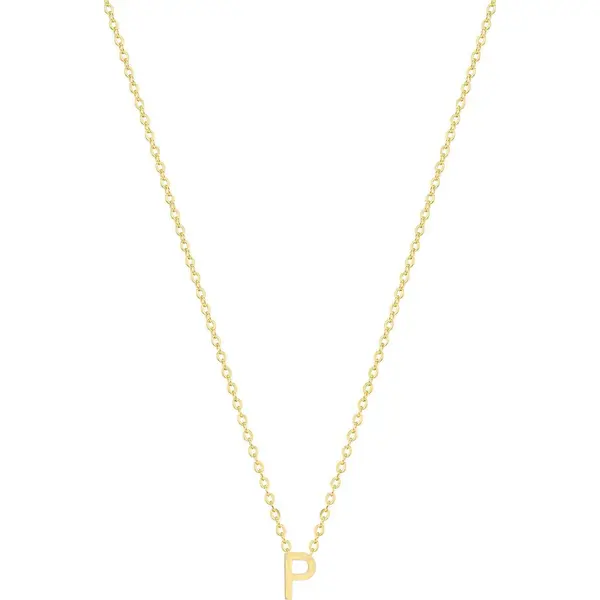 SET & STONES Cheyenne Initial Necklace - P