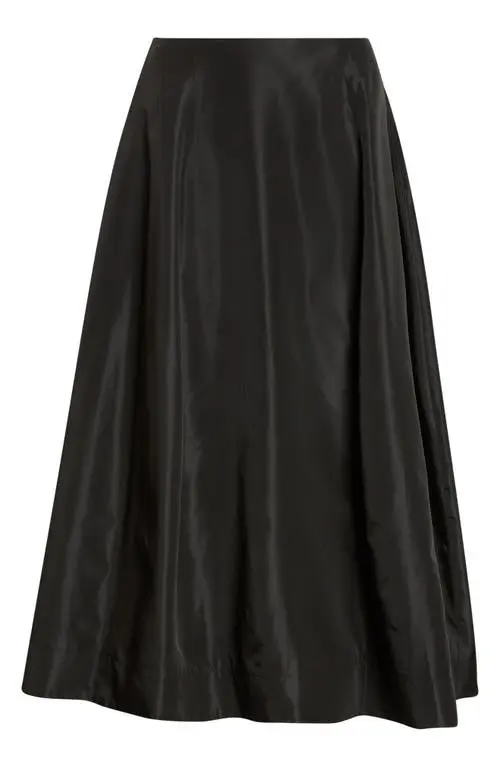 Simone Rocha Sculpt Ripple Taffeta Midi Skirt