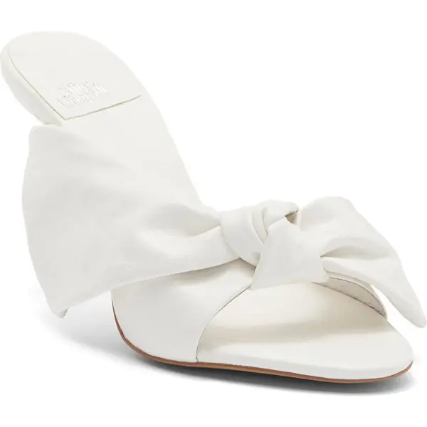Jeffrey Campbell Spoiled Stiletto Sandal With Bow Detailing - White