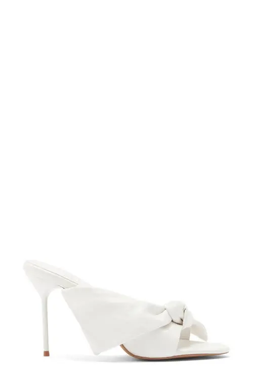 Jeffrey Campbell Spoiled Stiletto Sandal With Bow Detailing - White