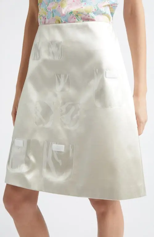 Sandy Liang Keeps Satin Pocket Skirt