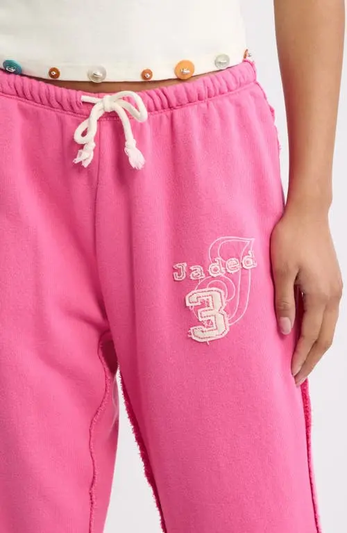 JADED LONDON Cotton Fleece Drawstring Pants