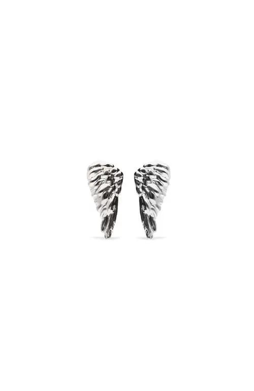 UNODE50 Sterling Plated Wing Earrings