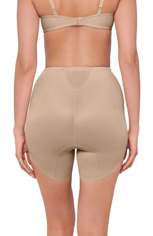 Miraclesuit Show Stopper Slanted Hem Shorts - Warm Beige
