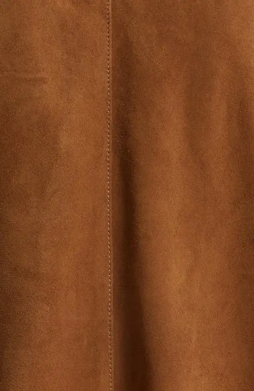 NILI LOTAN Kedem Suede Leather Parka