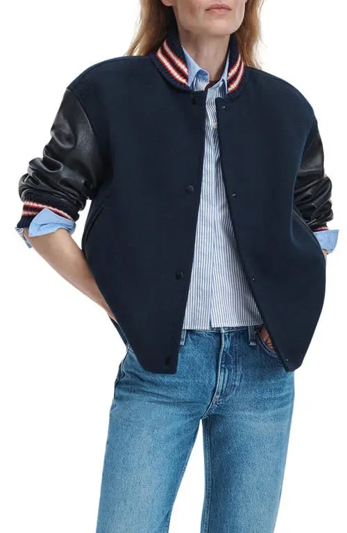 Rag & Bone Scarlet Varsity Jacket