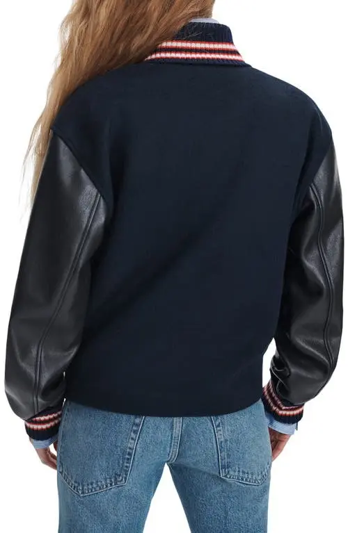 Rag & Bone Scarlet Varsity Jacket