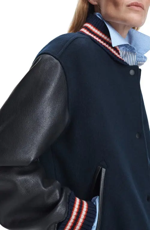 Rag & Bone Scarlet Varsity Jacket