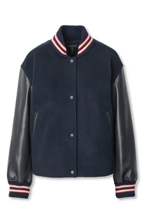 Rag & Bone Scarlet Varsity Jacket