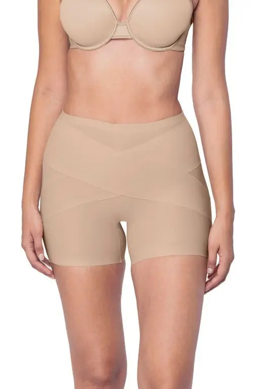 Miraclesuit Flex Ability Shaping Boyshorts - Warm Beige
