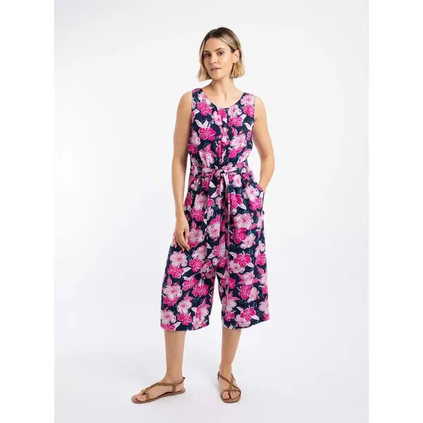 WEIRD FISH Nalani Printed Viscose Jumpsuit