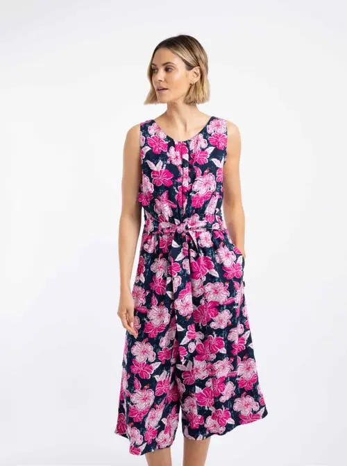 WEIRD FISH Nalani Printed Viscose Jumpsuit