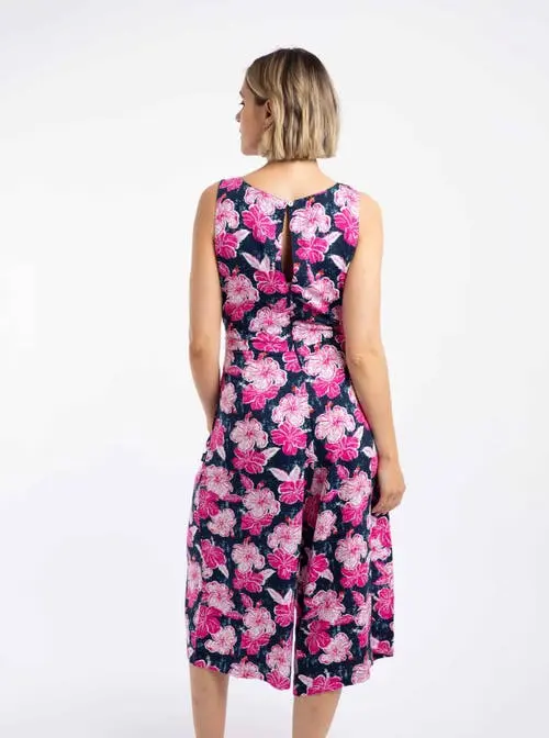 WEIRD FISH Nalani Printed Viscose Jumpsuit