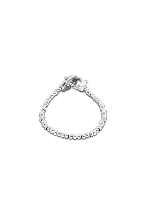 UNODE50 Sterling Plated Ball Bracelet With Interlocking Clasp