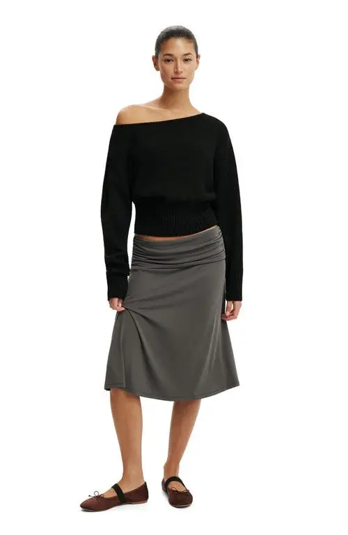 COTTON ON Luxe Knit Sweater - Black