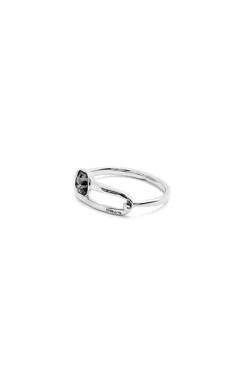 UNODE50 Plated Bracelet With Black Crystal