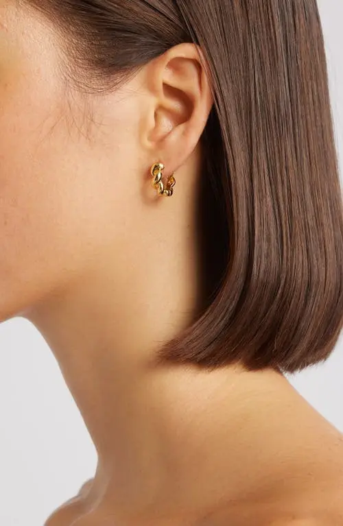 SET & STONES Tessa Twist Hoop Earrings